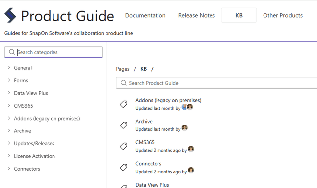 Documentation and Content Management | SnapOn Software